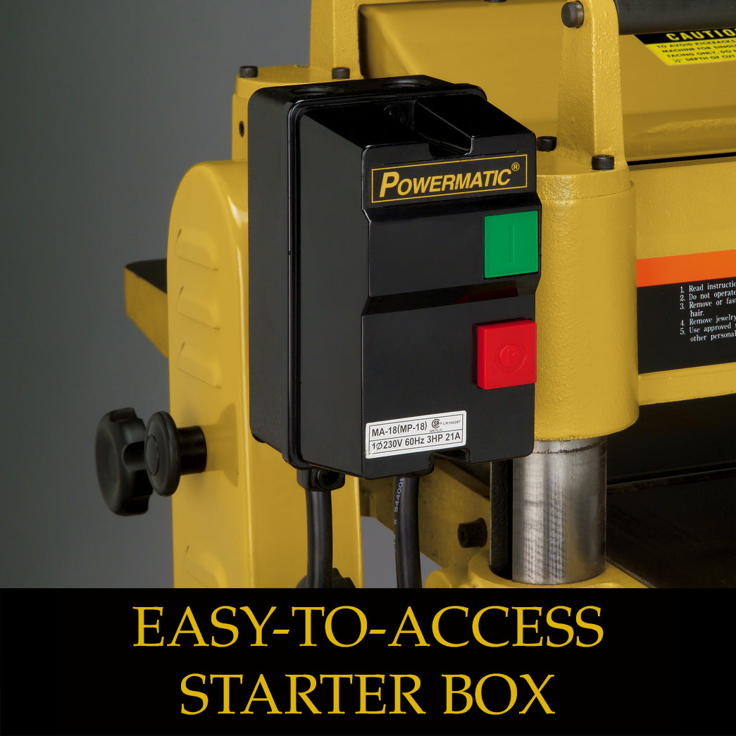 Powermatic 15HH, 15" Planer, Helical Cutterhead, 3HP 1PH 230V – Eagle Tools