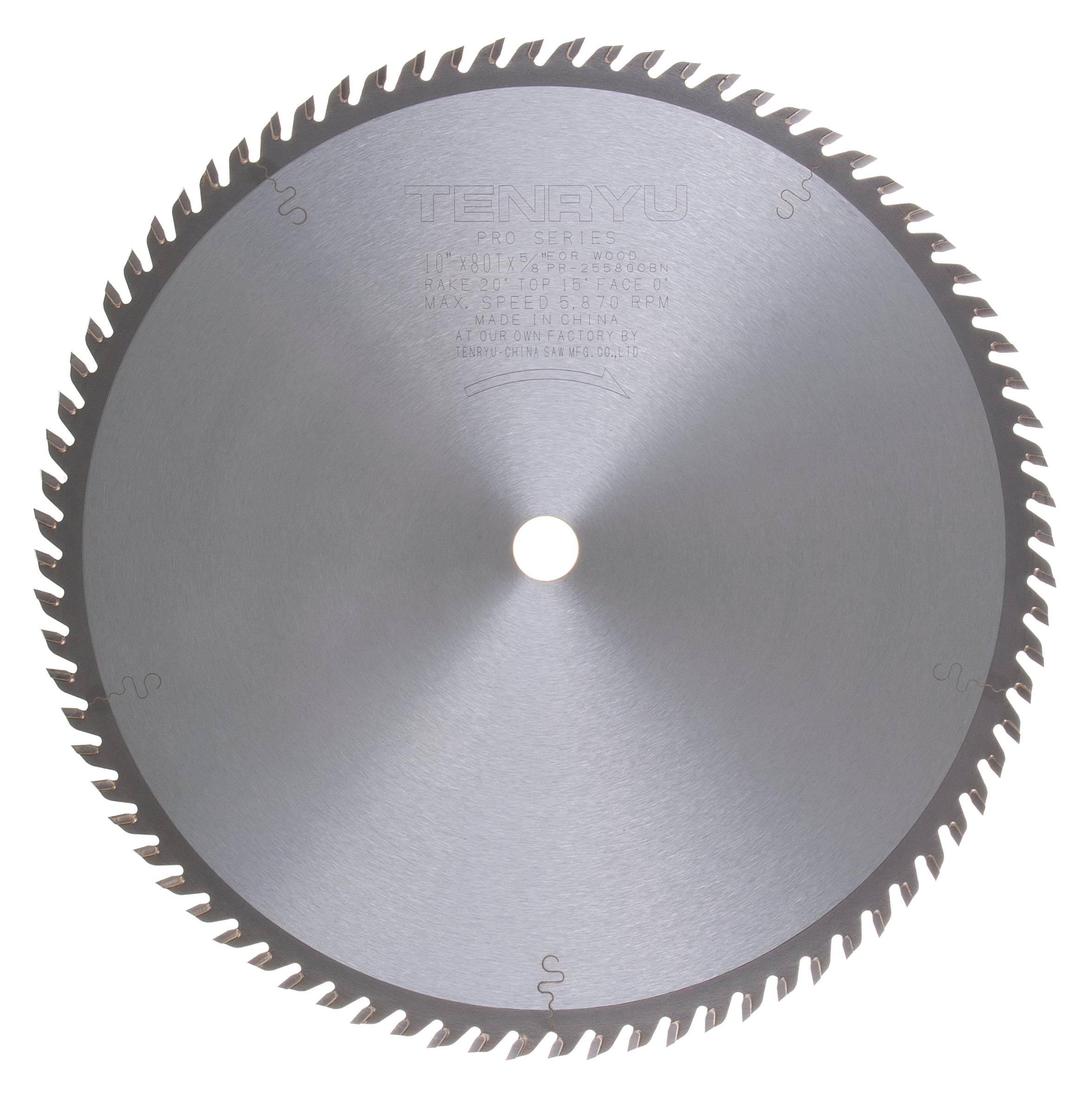 Tenryu 10" Diameter 80 Teeth Cross Cutting Blade for Table Saw – Eagle ...
