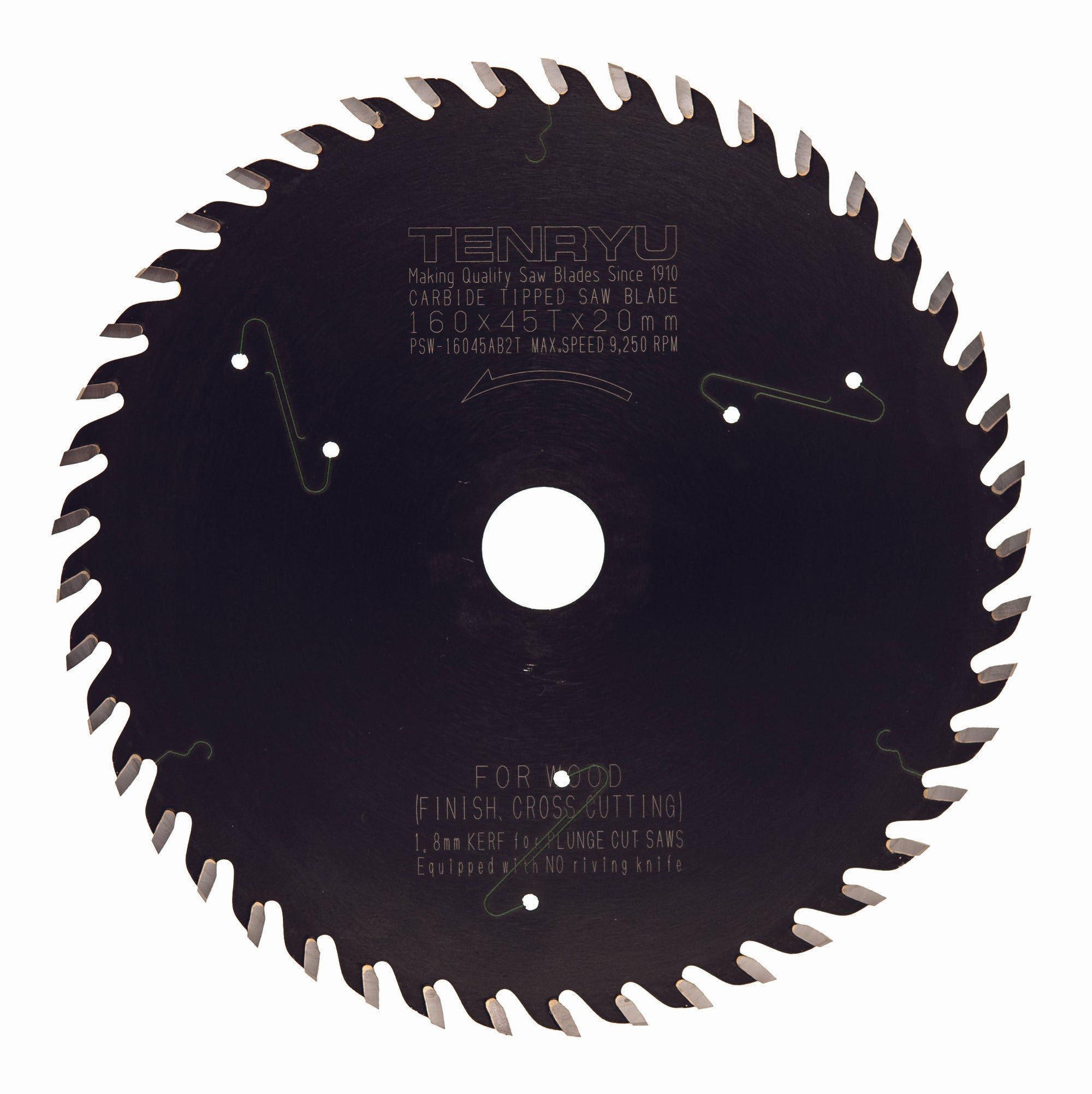 Tenryu 160mm Diameter Thin Kerf Track Saw Blades – Eagle Tools